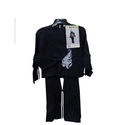 Ninja Warrior Skull Lord Boy's Silver Ninja Costume